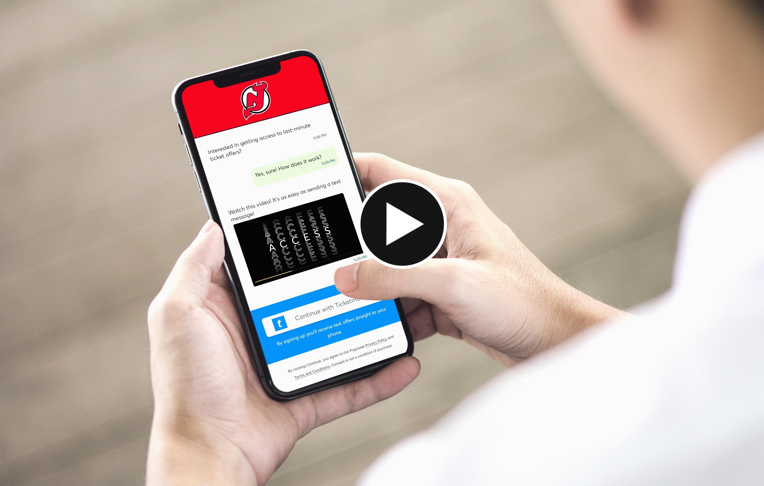 Sign up with your mobile phone number and we’ll text you when tickets are available.